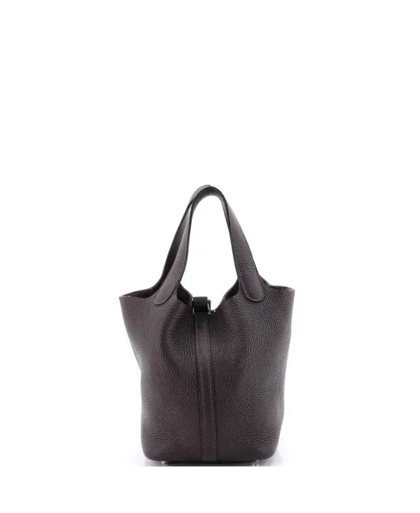 Hermès Picotin Lock Bag Clemence Pm - Brown