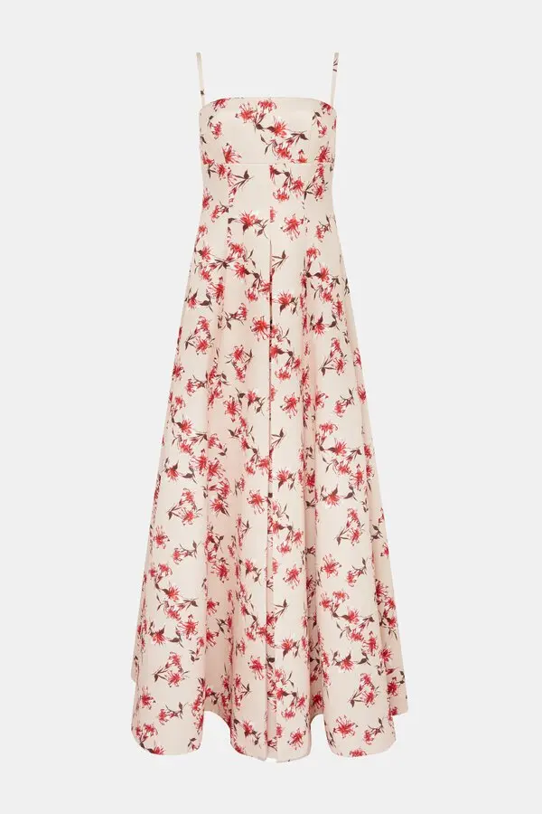 EMILIA WICKSTEAD Oceana Floral Print Dress - Red