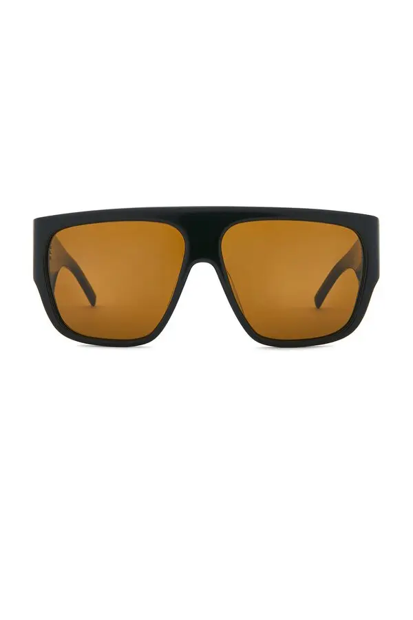 ST. AGNI Linea Oversized Sunglasses - Black & Brown
