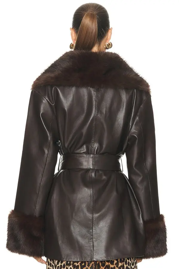 SEROYA Daly Lamb Leather Coat