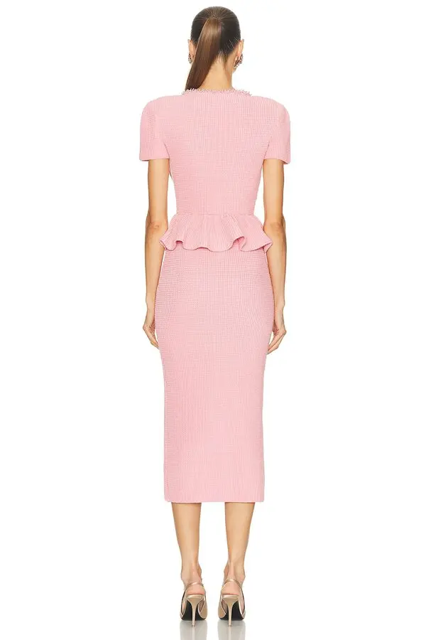 SELF-PORTRAIT Peplum Midi Dress