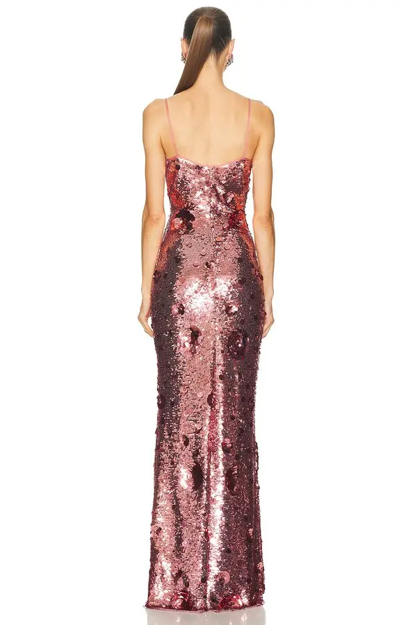 THE NEW ARRIVALS ILKYAZ OZEL Isi Sequin Maxi Dress - Fleur De Fleurs