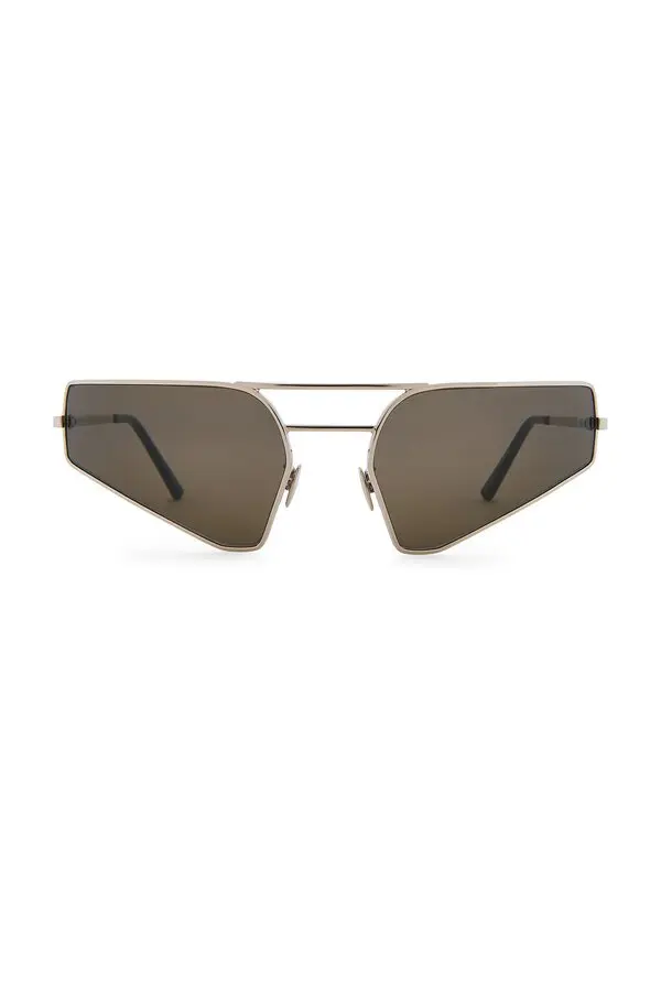 Rick Owens Prong Sunglasses - Silver & Black