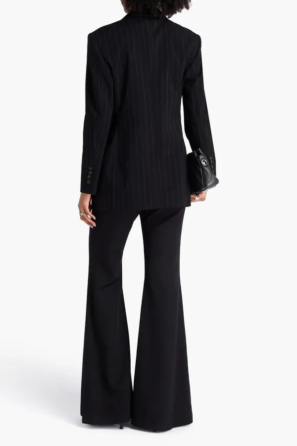 Brunello Cucinelli Bead-embellished Pinstriped Blazer