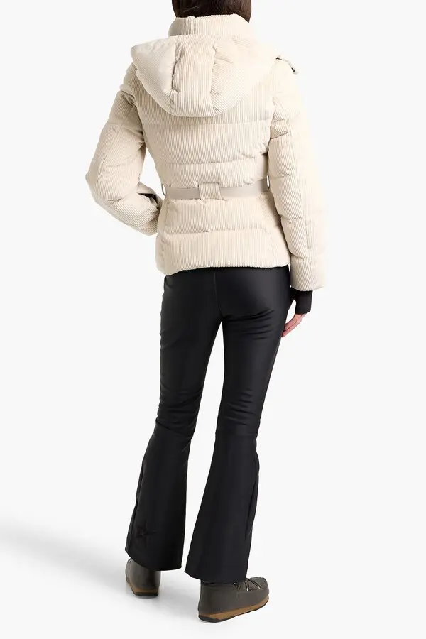 Brunello Cucinelli Hooded Cotton-velvet Ski Jacket