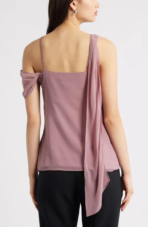 OPEN EDIT Drape Scarf Top - Purple Wistful