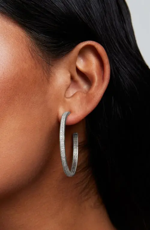 DEAN DAVIDSON Petite Pavé Midi Hoop Earrings