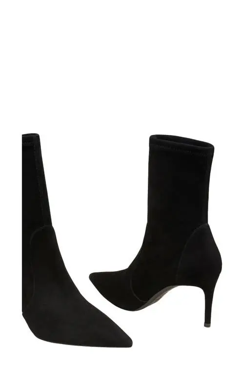 STUART WEITZMAN Pointed Toe Stiletto Bootie - Black