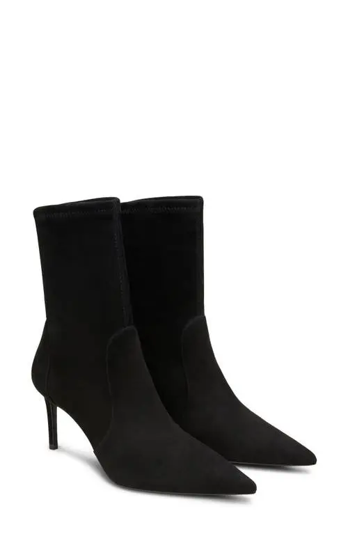 STUART WEITZMAN Pointed Toe Stiletto Bootie - Black
