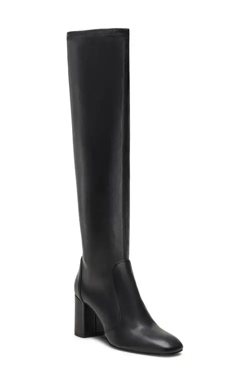 STUART WEITZMAN Lucie Knee High Block Heel Boots