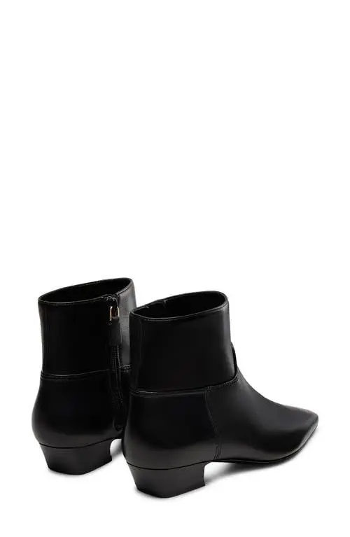 STUART WEITZMAN Stassi Zip Leather Booties - Black