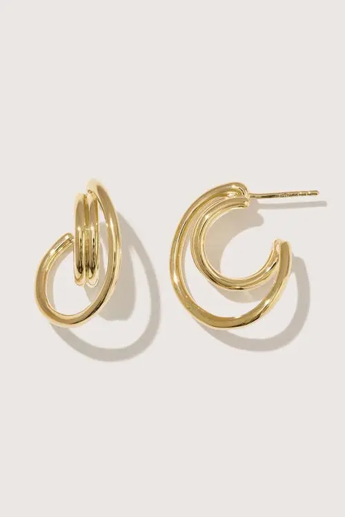 OTIUMBERG 14kt Gold Vermeil Earrings - Yellow Toned Gold