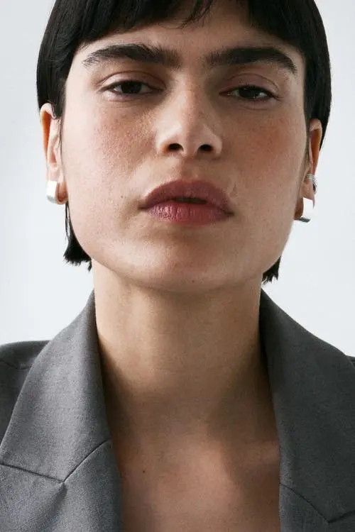 OTIUMBERG Sterling Square Huggie Earrings
