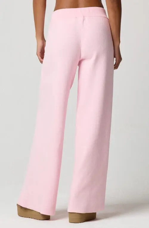 FLORENCE BY MILLS Chenille Wide Leg Pants - Ballet Slipper