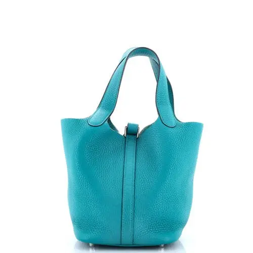 Hermès Picotin Lock Bag Clemence Pm - Blue