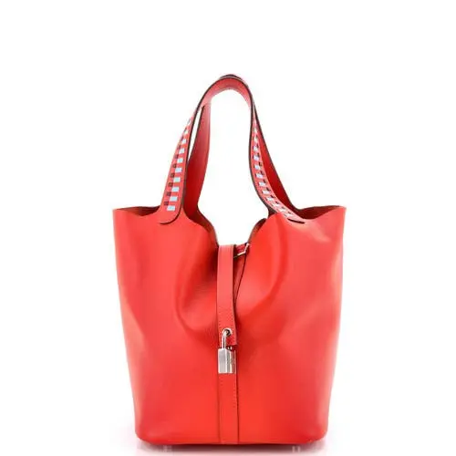 Hermès Picotin Lock Bag Tressage Epsom Mm - Orange