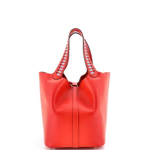 Hermès Picotin Lock Bag Tressage Epsom Mm - Orange