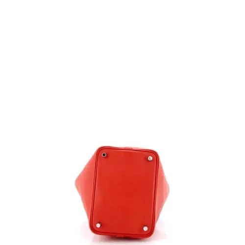 Hermès Picotin Lock Bag Tressage Epsom Pm - Red