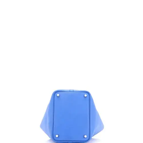 Hermès Picotin Lock Bag Tressage Epsom Pm - Blue
