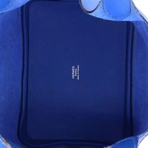 Hermès Picotin Lock Bag Tressage Epsom Pm - Blue