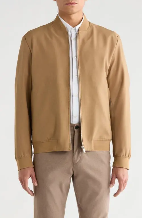 BOSS Hanry Textured Wool-blend Bomber Jacket