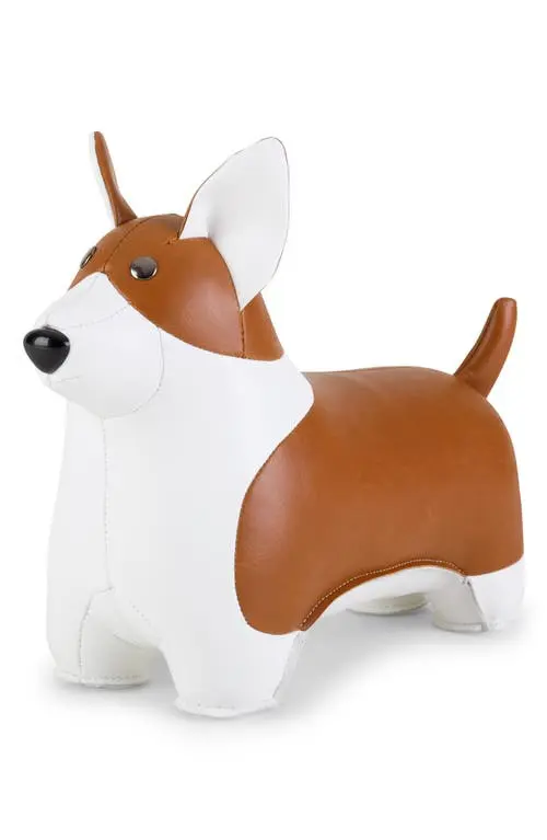 ZUNY Corgi Bookend - Tan White