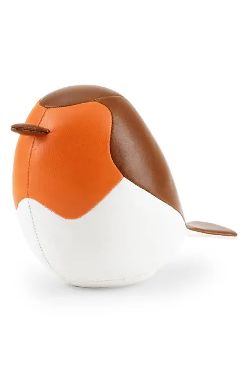 ZUNY Bird Robin Paperweight - Brown Orange