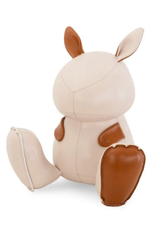 ZUNY Rabbit Dafi Faux Leather Bookend - Wheat Tan