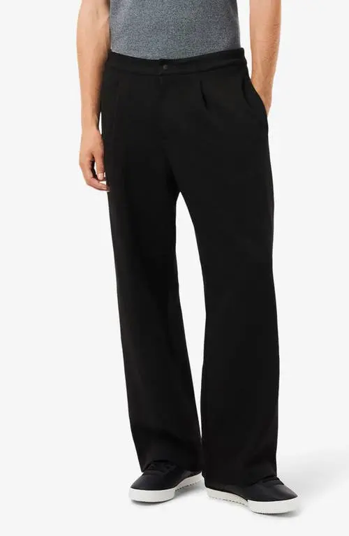 Lacoste Loose Fit Pleated Piqué Trousers