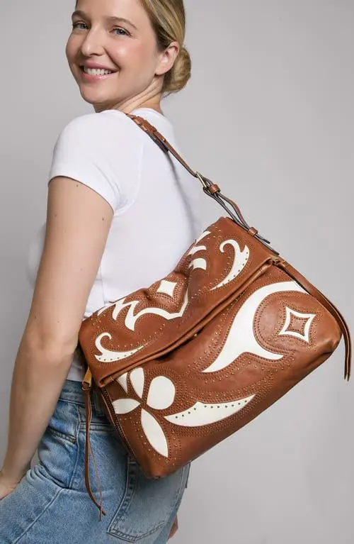 AIMEE Bali Double Entry Leather Hobo