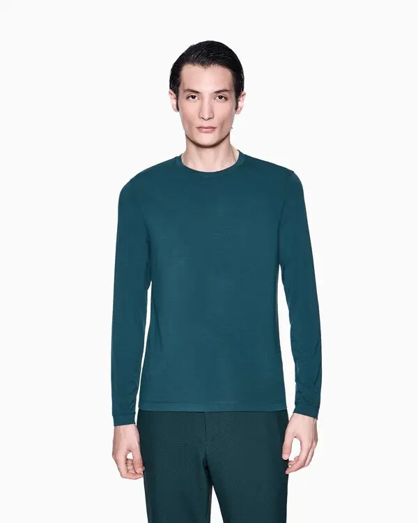Giorgio Armani Stretch Viscose Jersey Jumper