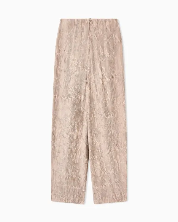Giorgio Armani Micro-pleated Wide-leg Trousers