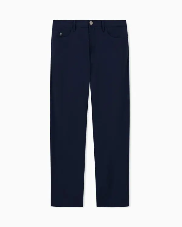 Giorgio Armani Five-pocket Wool Trousers - Blue