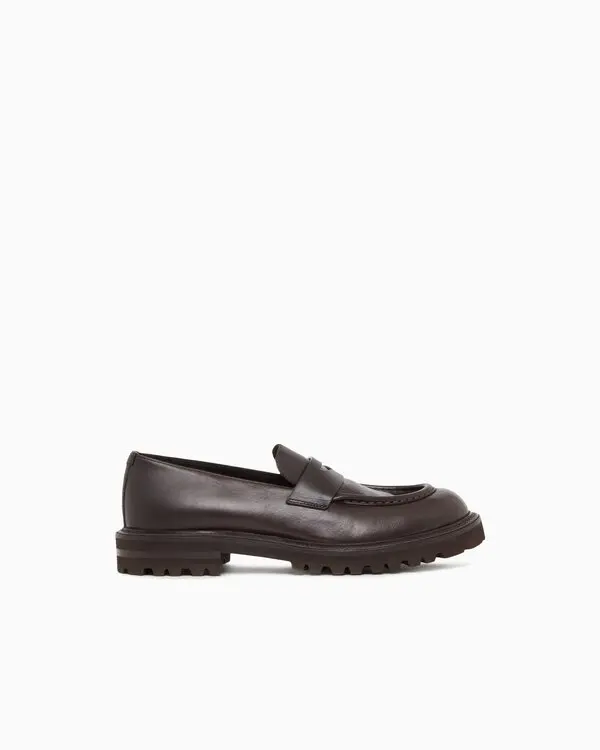 Giorgio Armani Nappa Leather Loafers