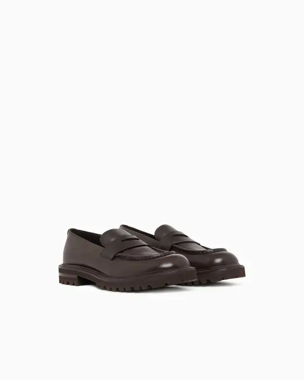 Giorgio Armani Nappa Leather Loafers