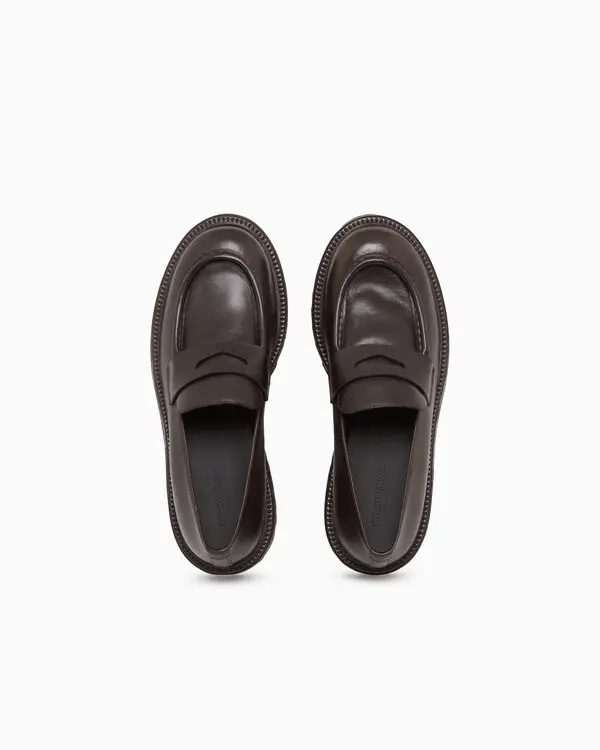 Giorgio Armani Nappa Leather Loafers