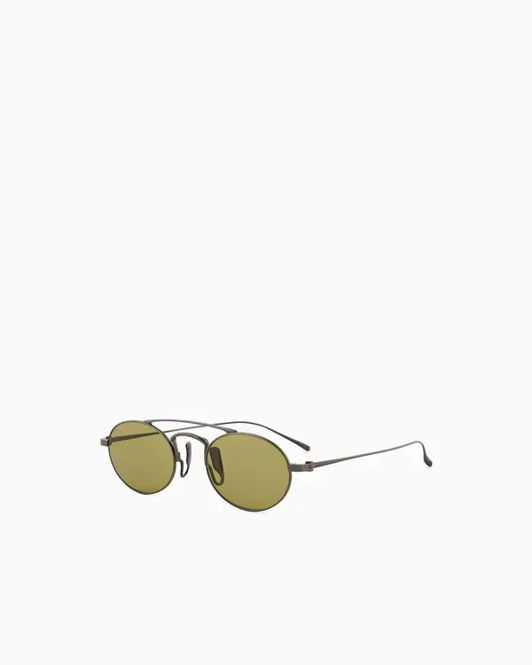 Giorgio Armani Oval Sunglasses - Grey