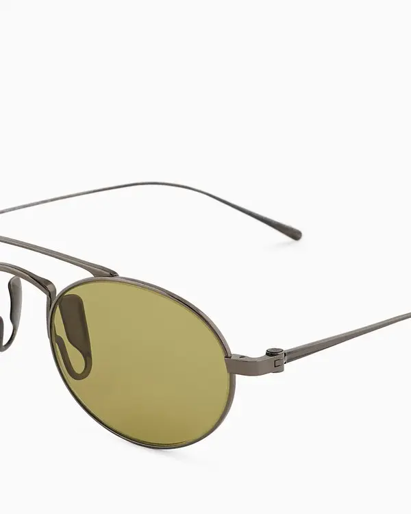 Giorgio Armani Oval Sunglasses - Grey
