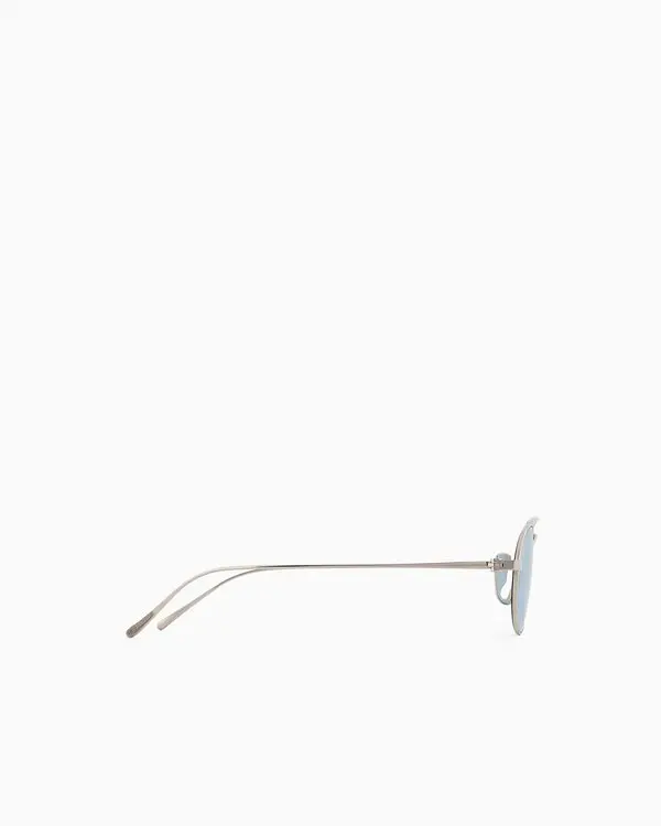 Giorgio Armani Oval Sunglasses - Silver