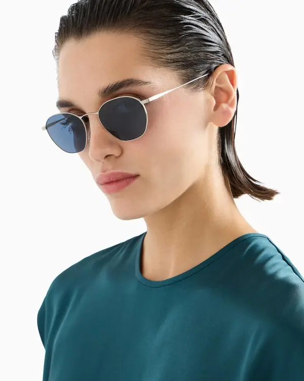 Giorgio Armani Square Sunglasses - Silver