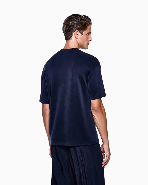 Giorgio Armani Cupro-jersey Crew-neck T-shirt