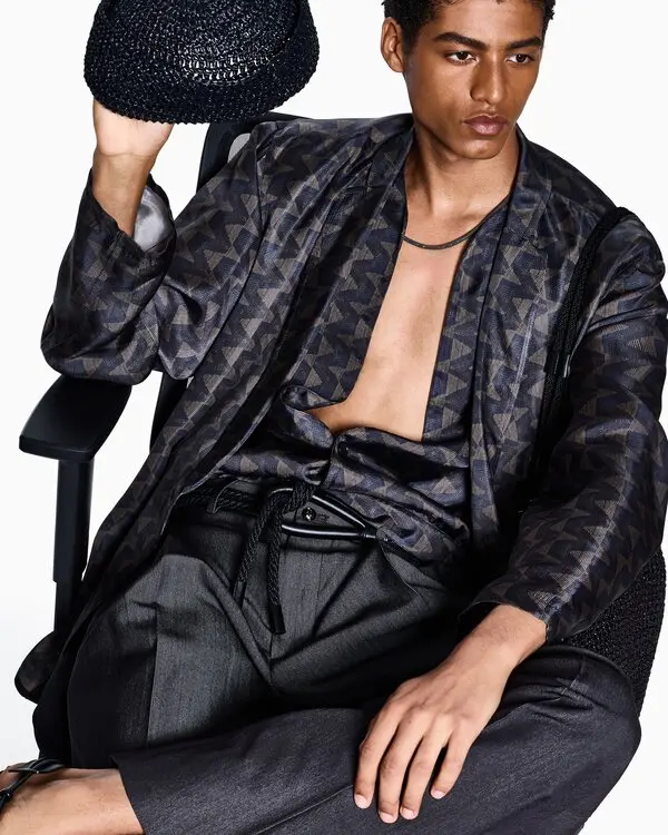 Giorgio Armani Single-pleat Virgin Wool Trousers
