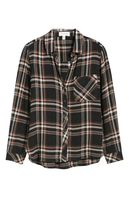 CLOTH & STONE Plaid Button-up Shirt