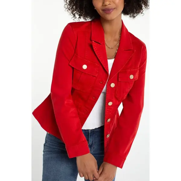 LIVERPOOL Tab Detail Peplum Jacket