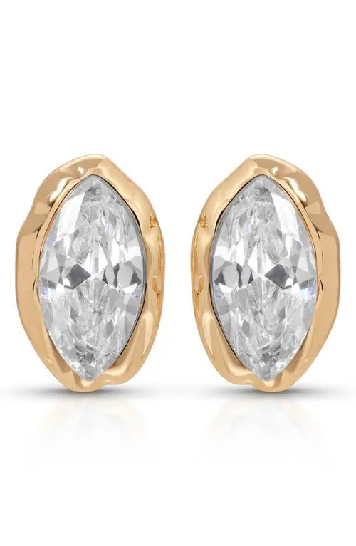 Ettika Crystal Luxe Mini Stud Earrings - Gold