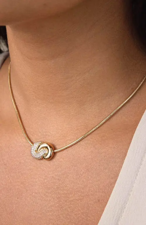 Ettika Love Me Knot Pendant Necklace