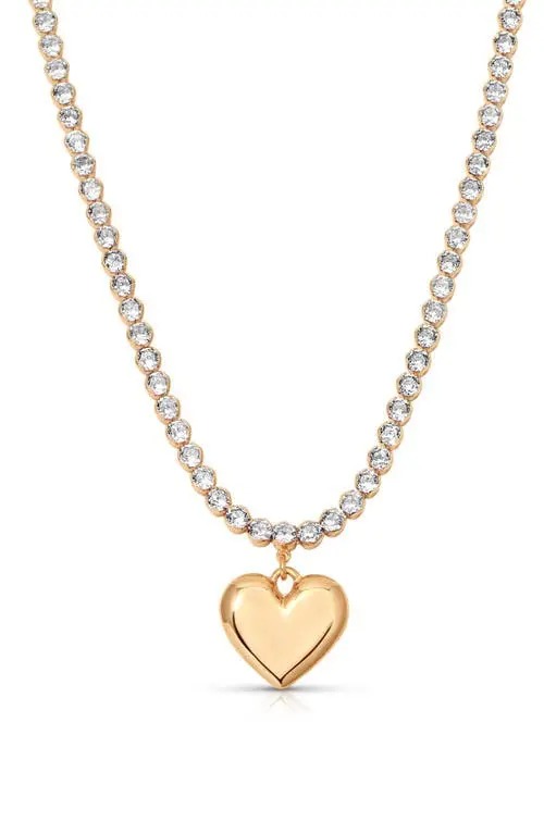 Ettika Luminous Love Tennis Necklace - Gold