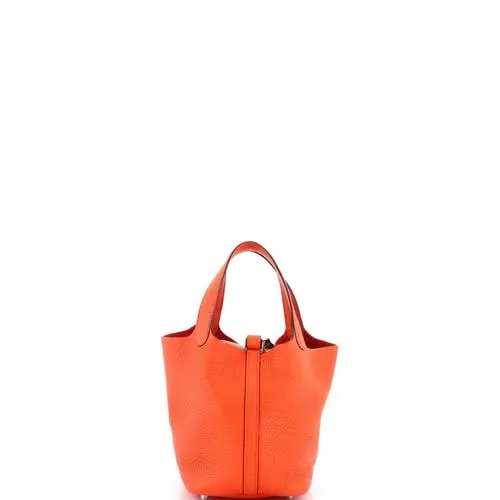 Hermès Picotin Lock Bag Clemence Pm - Orange