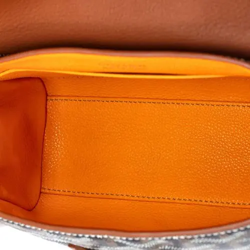 Goyard Saigon Mini Top Handle Bag Coated Canvas With Leather - Brown