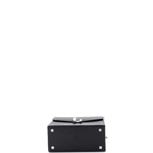 Hermès Cinhetic Top Handle Bag Verso Chevre Mysore - Black